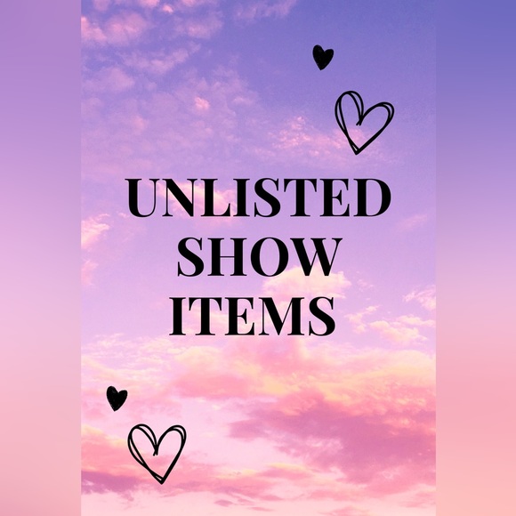 Other | Unlisted Items For Live Shows | Poshmark
